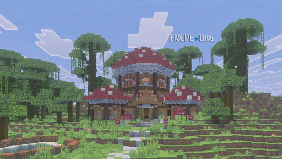 Shroomhouse map for Minecraft Bedrock