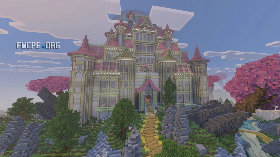 Princess Castle map for Minecraft Bedrock